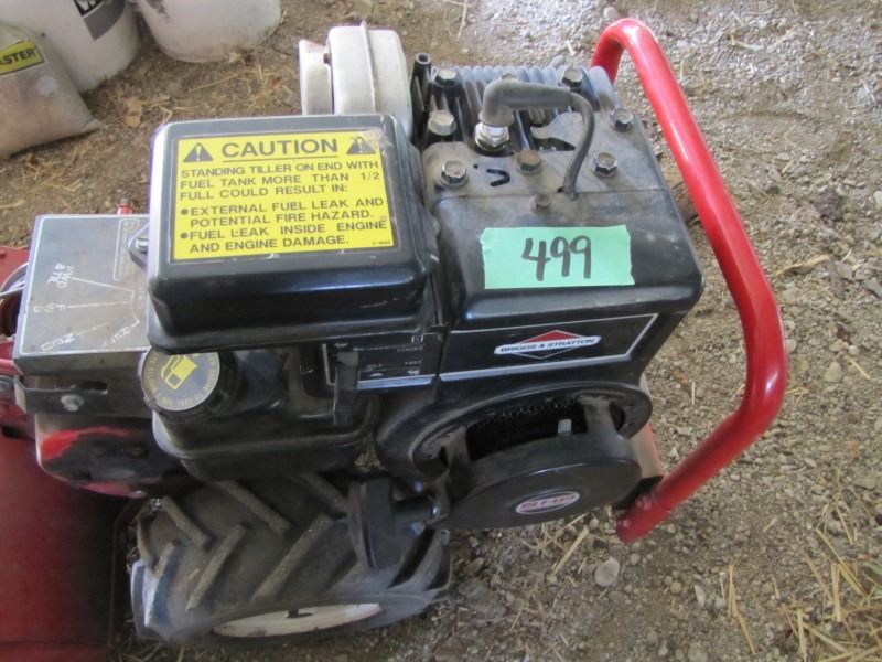 snapper 5 horsepower rear tine Garden tiller -- runs, they used it to ...
