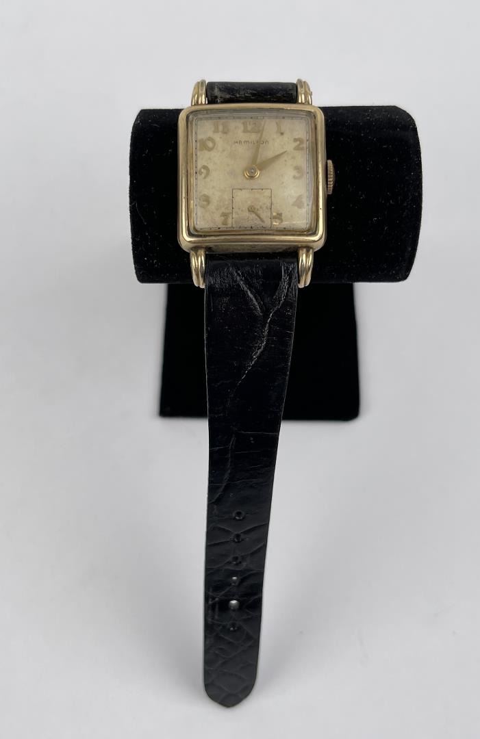 Art Deco Hamilton Tank Mens Wristwatch