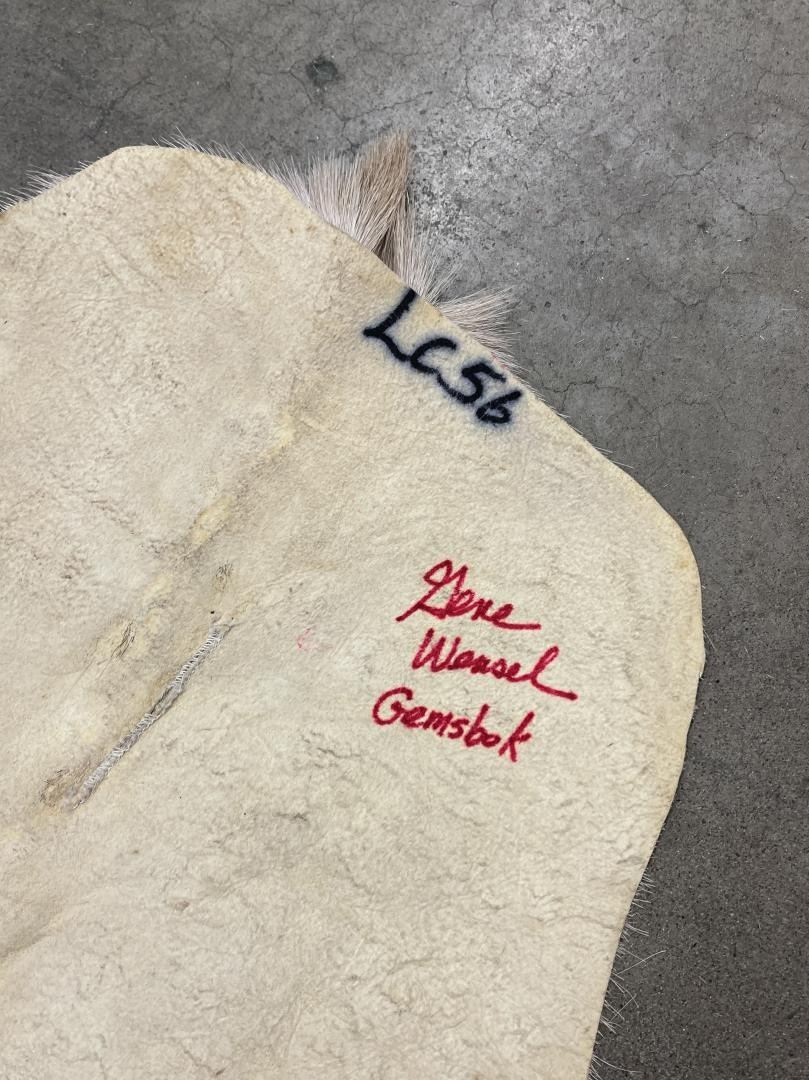 Gene Wensel African Gemsbok Leather Hide