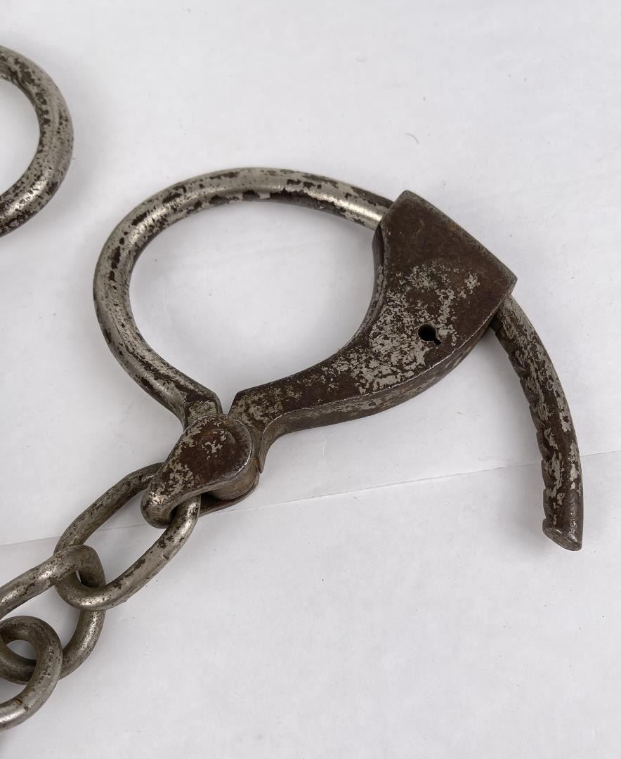Antique Butte Montana Tower Leg Irons Handcuffs