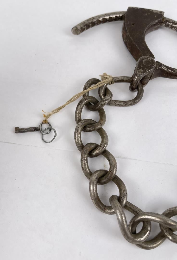 Antique Butte Montana Tower Leg Irons Handcuffs