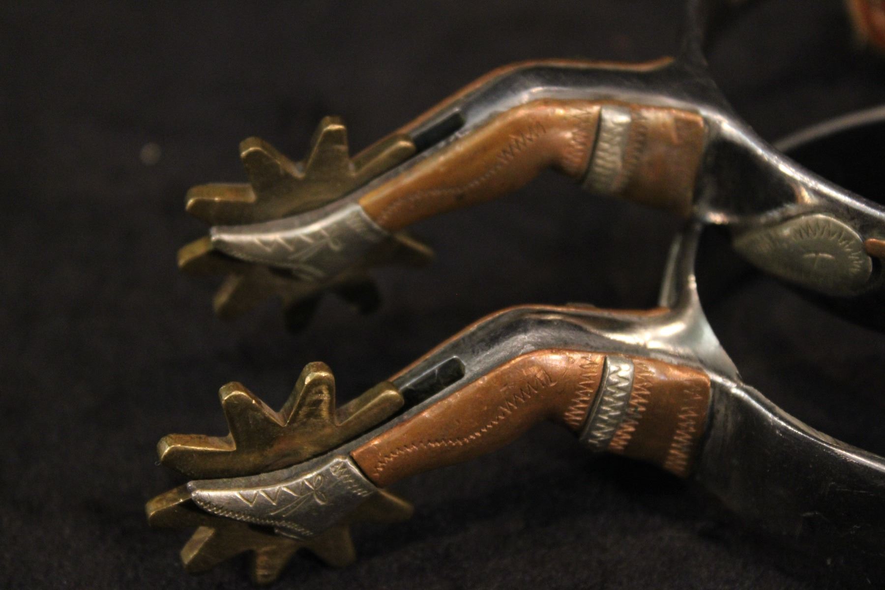 Winchester "Gal Leg" Copper & Brass Spurs