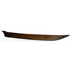 A SUPERB AND RARE TORRES STRAIT DUGOUT CANOE