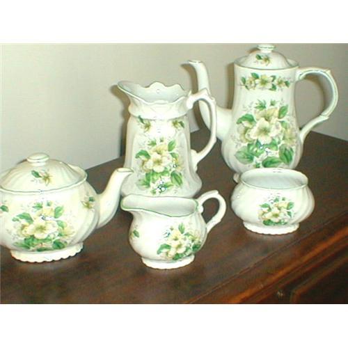 Old Foley china Tea service, teapot, coffee, #1905581