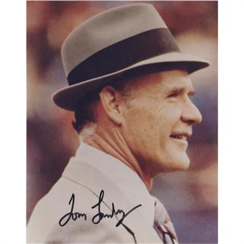 Tom Landry Signed Photograph & Tex Schramm Signe