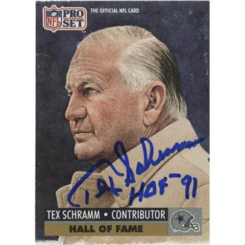 Tom Landry Signed Photograph & Tex Schramm Signe