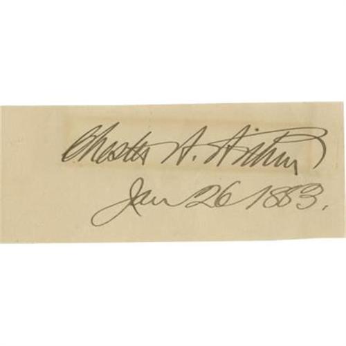 Chester A. Arthur Signature as President