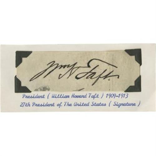 William Howard Taft Clipped Signature