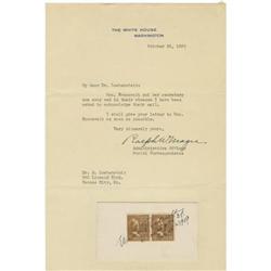 Eleanor Roosevelt Signature as First Lady