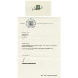 Nelson Mandela Signature "N. Mandela"