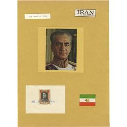 Mohammad Rezi Pahlavi, Shah of Iran Signature