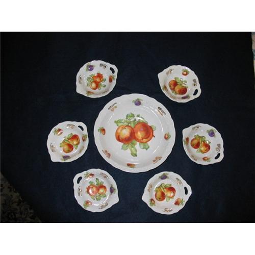 ANTIQUE GERMAN BERRY BOWL SET #1930179