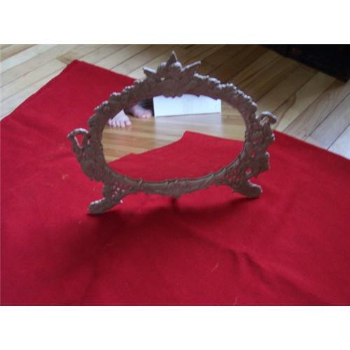 Beautiful Iron Framed Mirror w/Cherubs #1930969