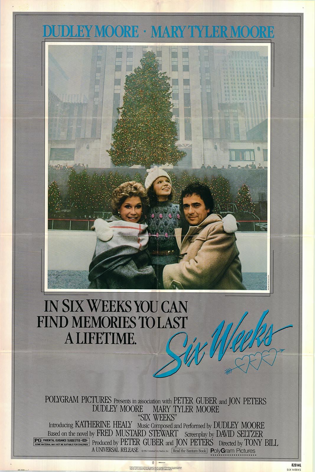 Six Weeks original 1982 vintage one sheet movie poster