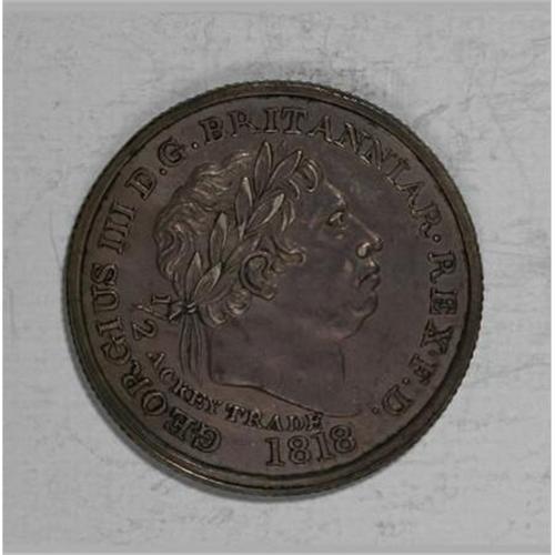 Gold Coast George III Half Ackey 1818, KM8,