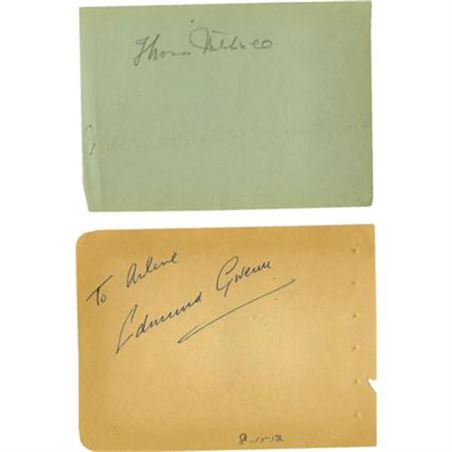 Edmund Gwenn & Thomas Mitchell Autographs