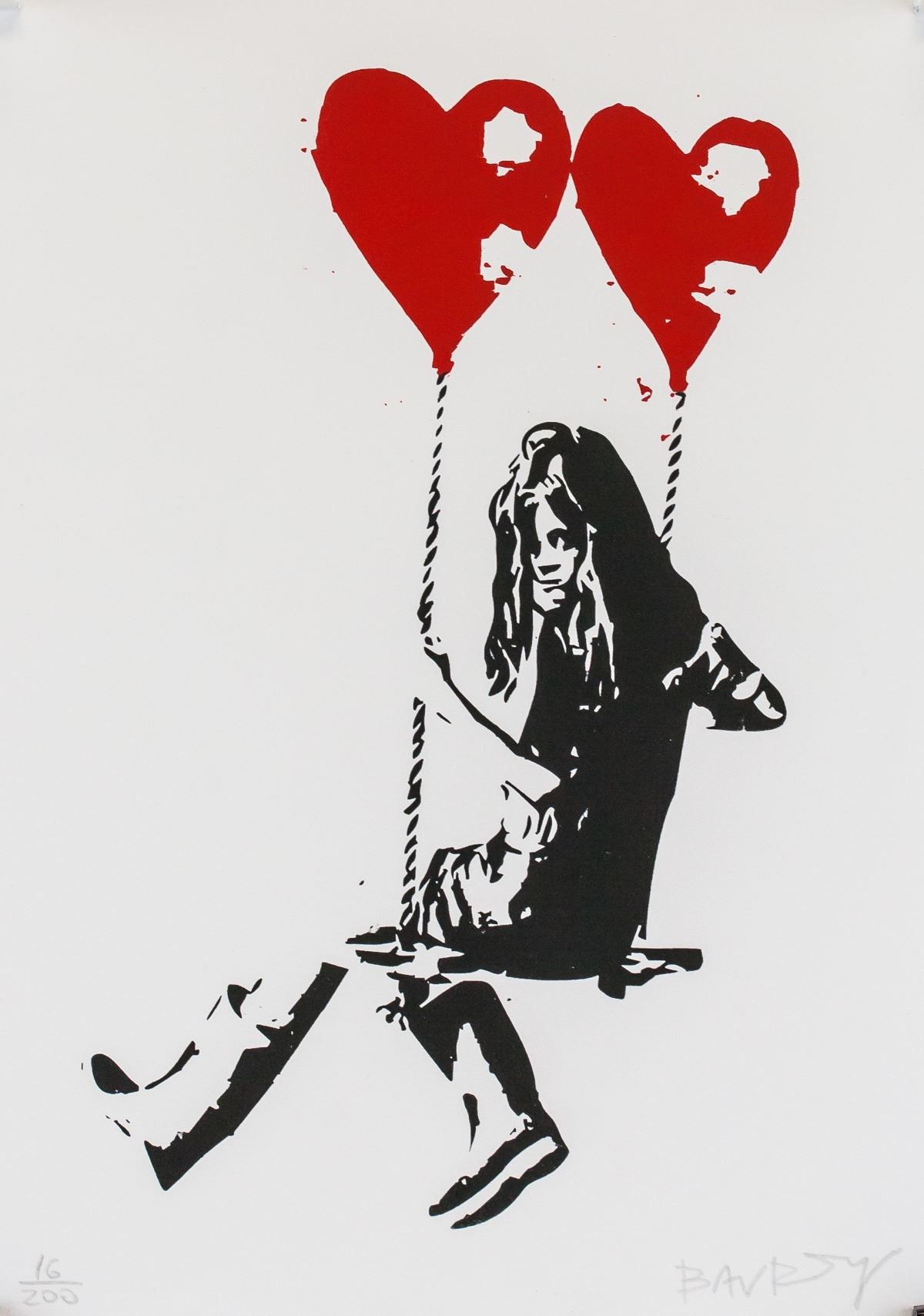 British Serigraph 16/200 Signed BANKSY