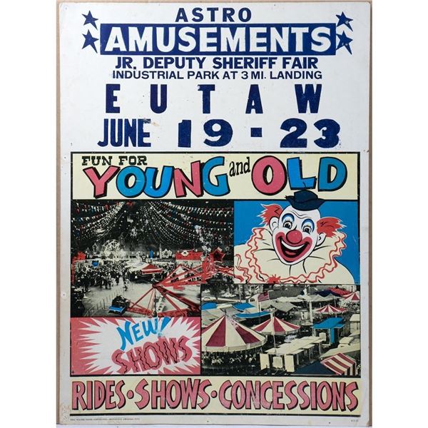 Astro Amusements Jr. Deputy Sheriff Fair Eutaw June 19-23, a Carnival ...