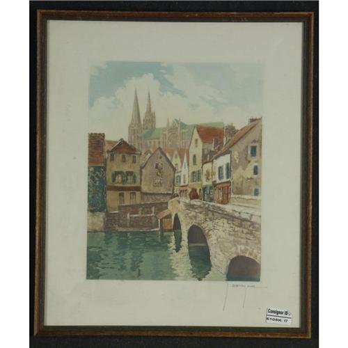 ETCHING / AQUATINT MARGUERITE DELORME FRENCH