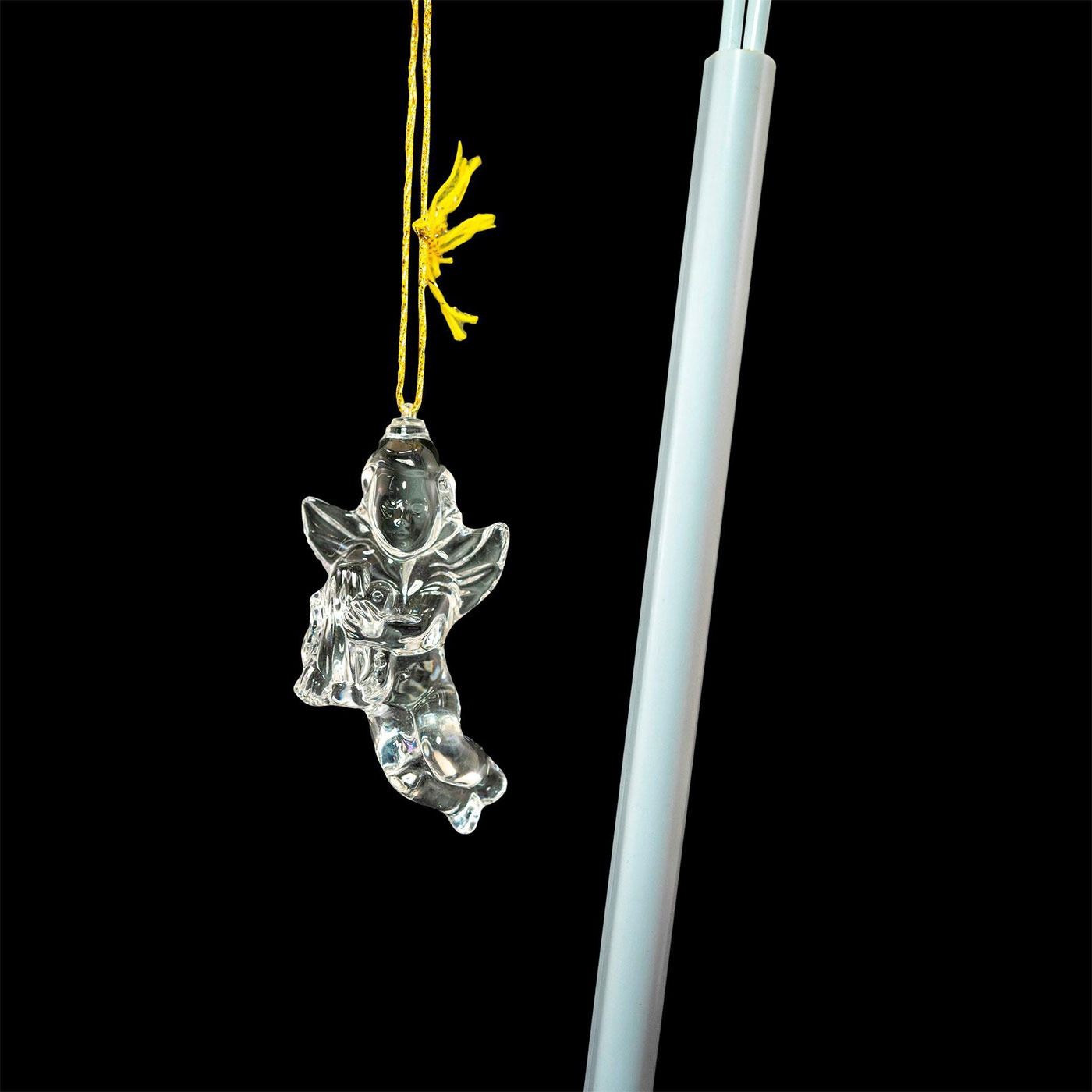 Waterford Crystal Figurine, Winged Angel with Harp Ornament
