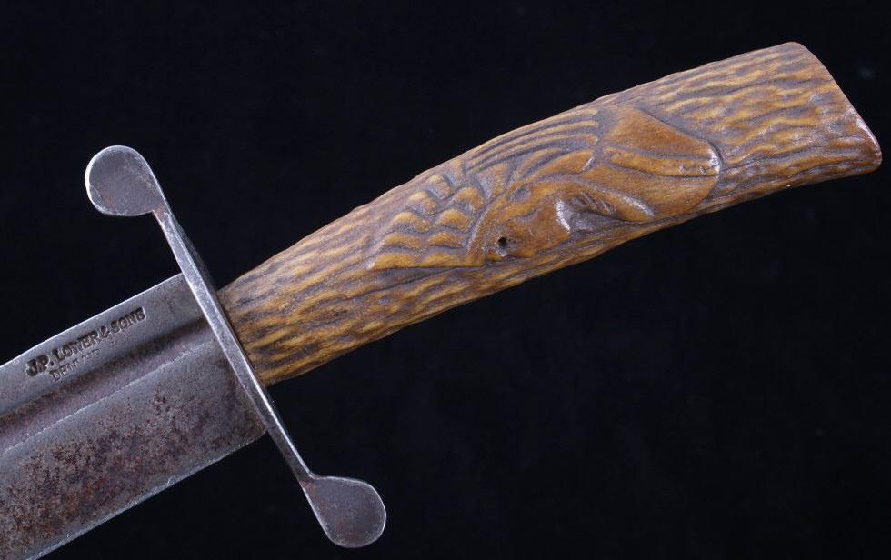 JP Lower & Sons Clip Point Bowie Knife & Sheath