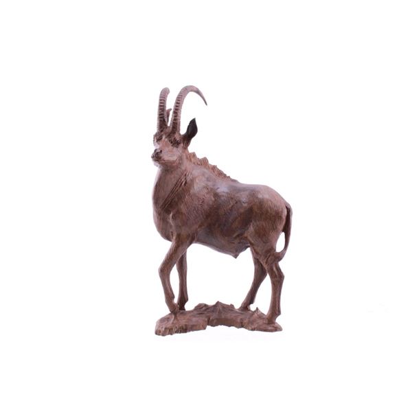 South African Hand Carved Leadwood Sable Buck