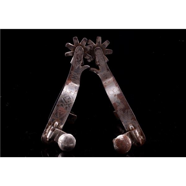 Bob Boone (1883-1974) Texas Spur Pair