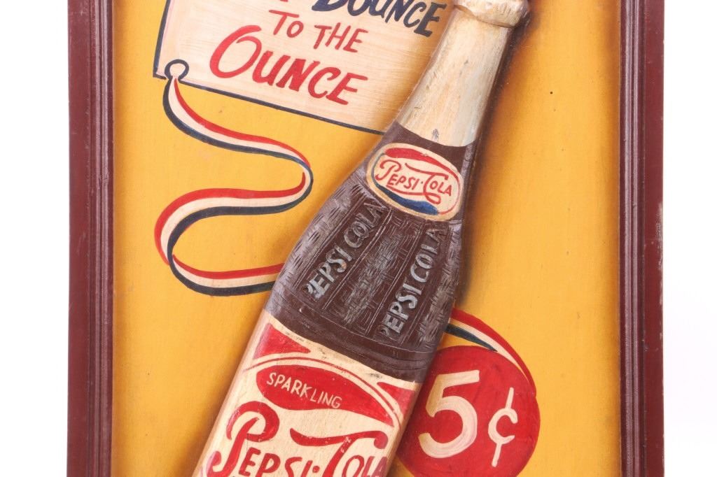 1950's Pepsi Cola "More Bounce to the Ounce" Sign
