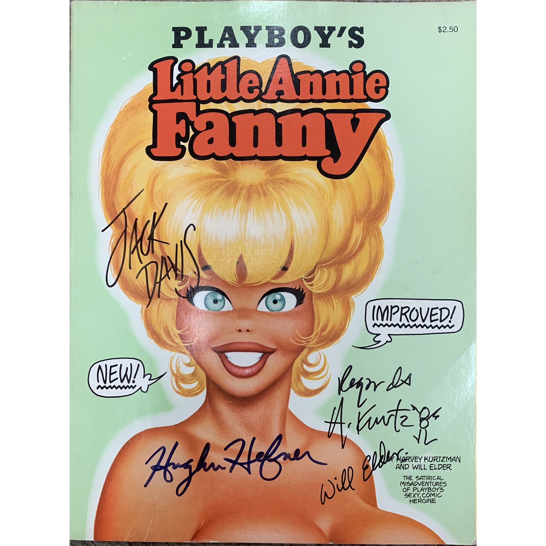 Playboy's Little Annie Fanny signed magazine