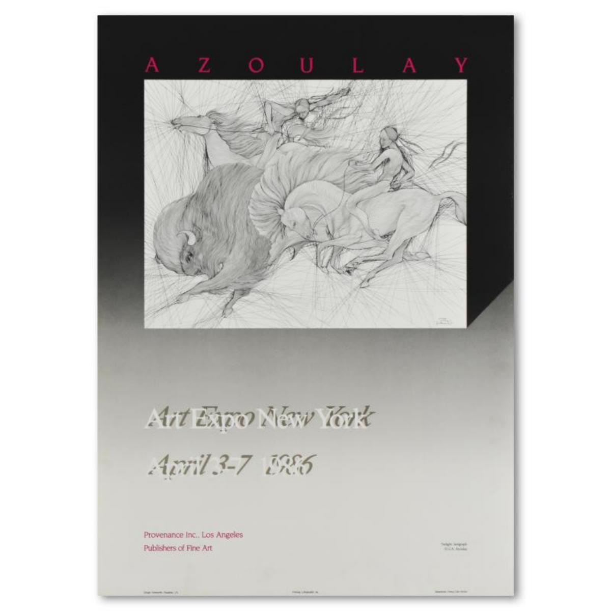 Guillaume Azoulay, "1986 Art Expo NY Exhibition Poster" featuring the ...