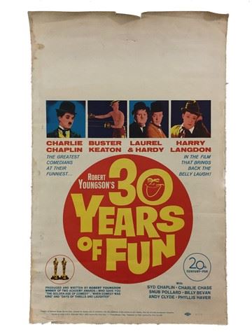 30 Years of Fun (1975) Window Card