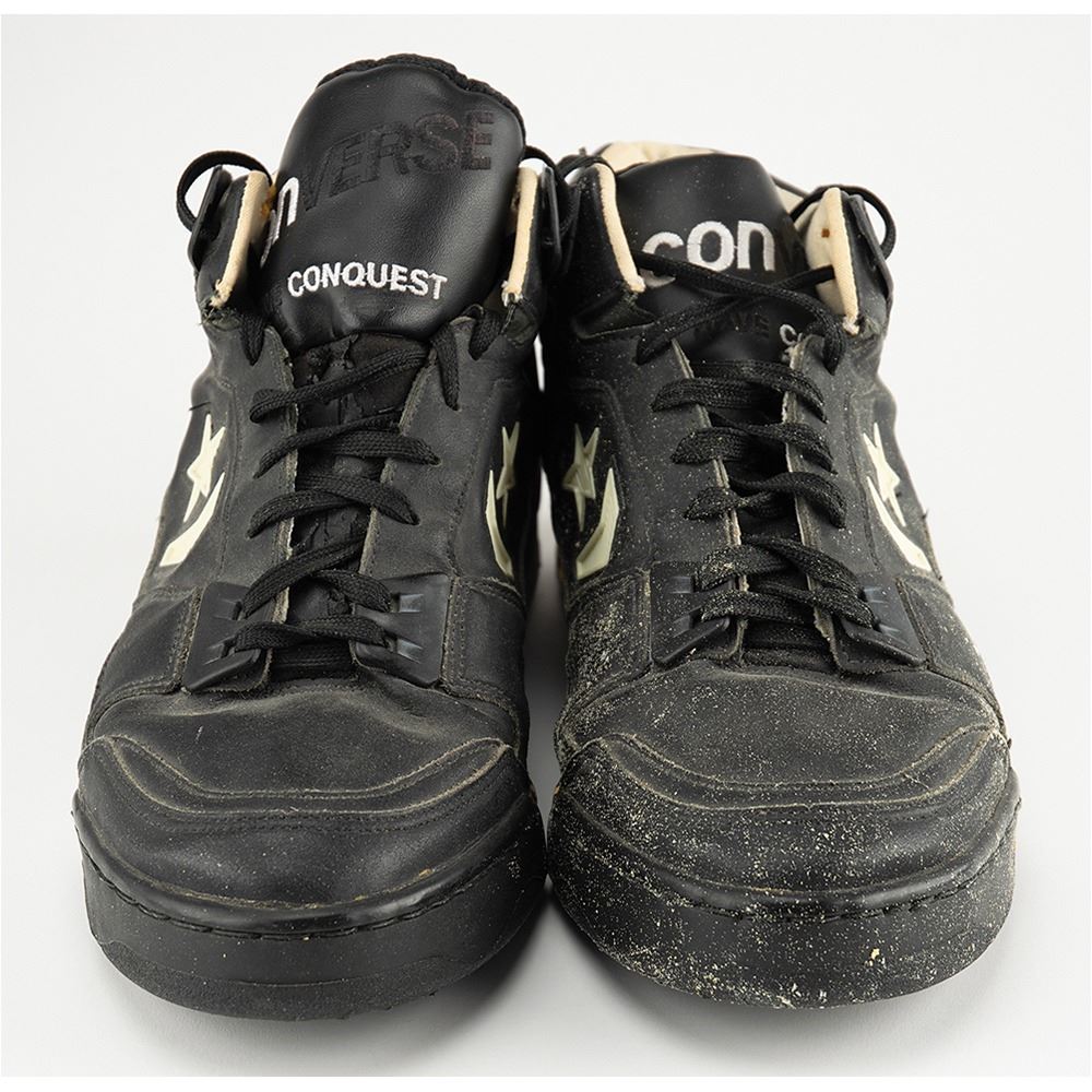 Larry Bird Game-Worn Converse Conquest Sneakers Signed Game-Worn Sneakers