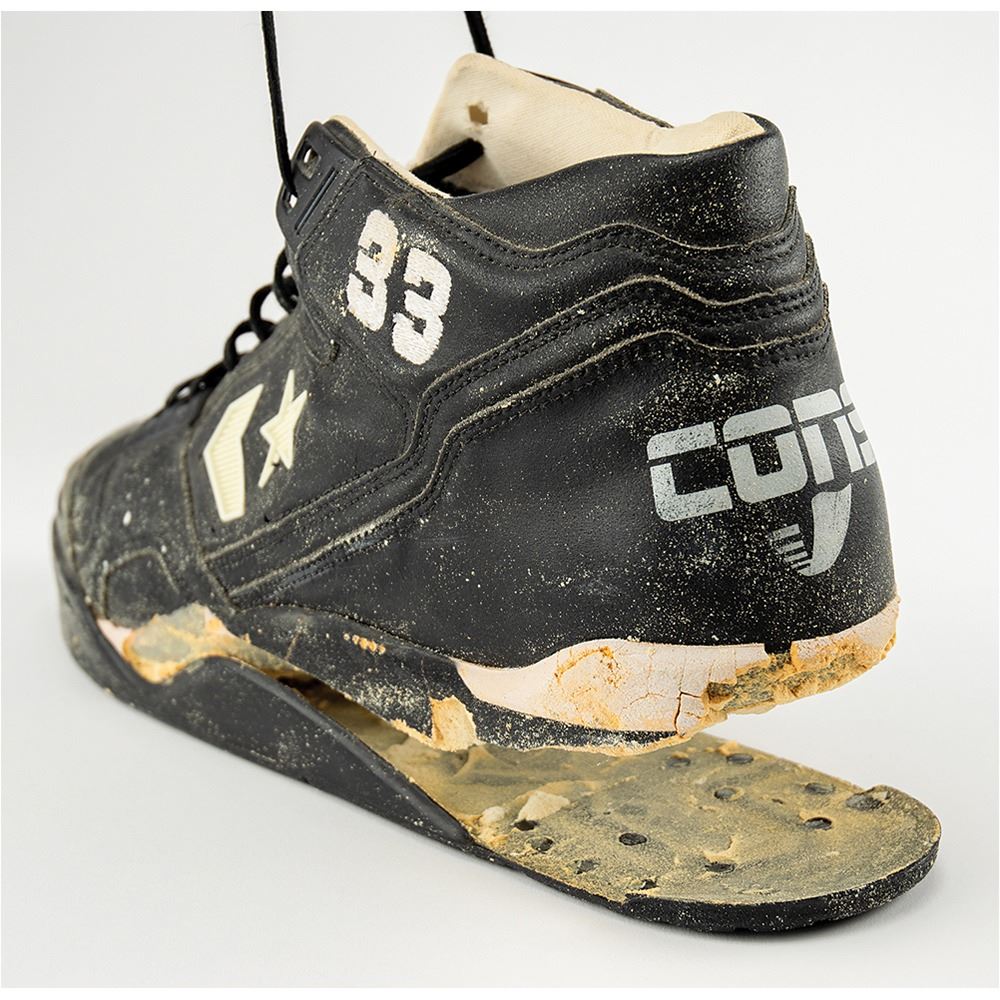 Larry Bird Game-Worn Converse Conquest Sneakers Signed Game-Worn Sneakers