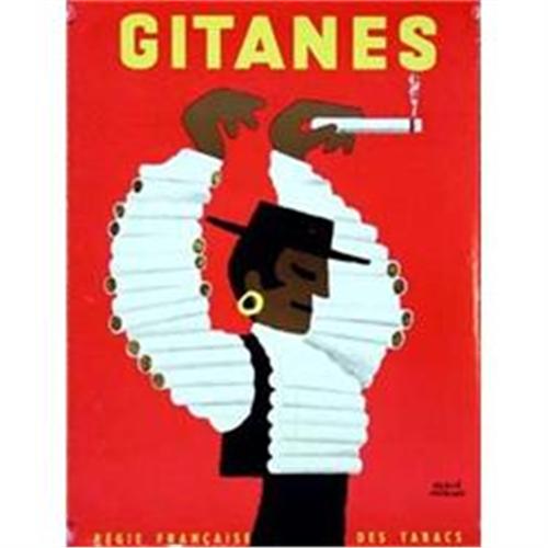 Original Gitanes poster by Maran, ca 1950s #1951907