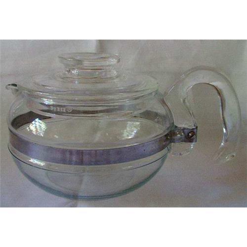 Pyrex Blue Flame Tea Pot 6 Cup #8446B #1973898
