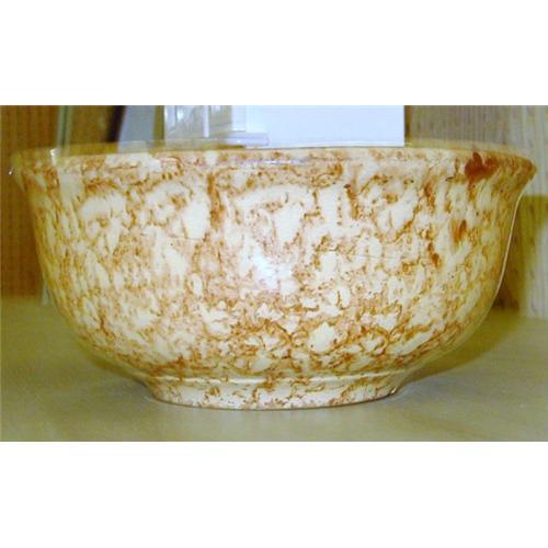 Brown Spatterware yelloware bowl #1977160