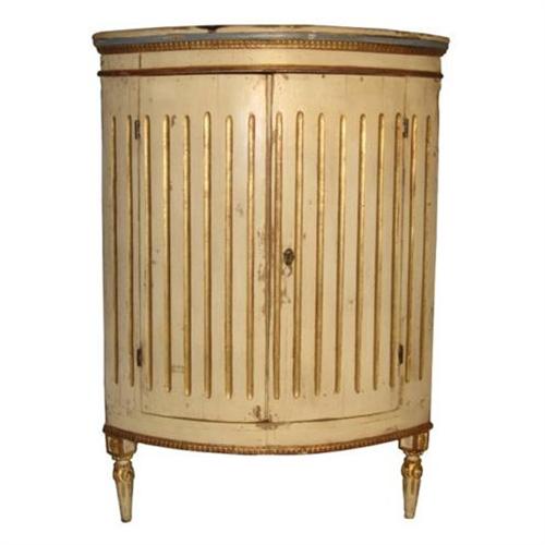 Hand Painted Italian Corner Cabinet #1953507