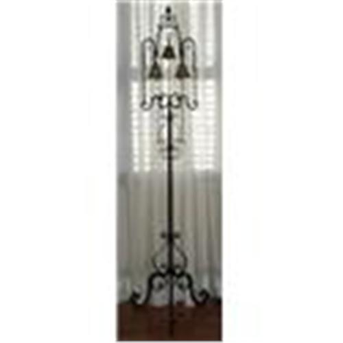 Antique Wrought Iron Stand with Three Bells #1960788