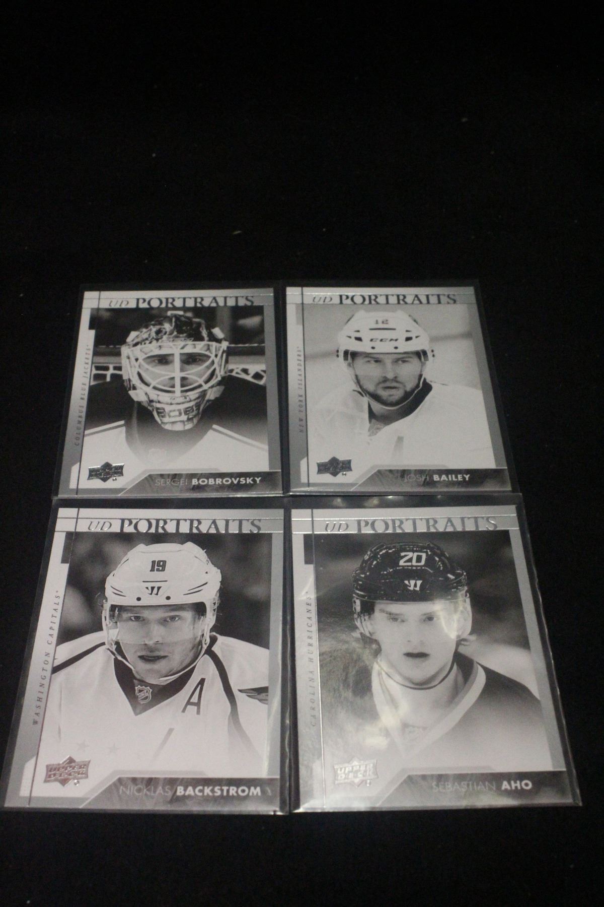 4 x 17-18 UD Portraits Cards