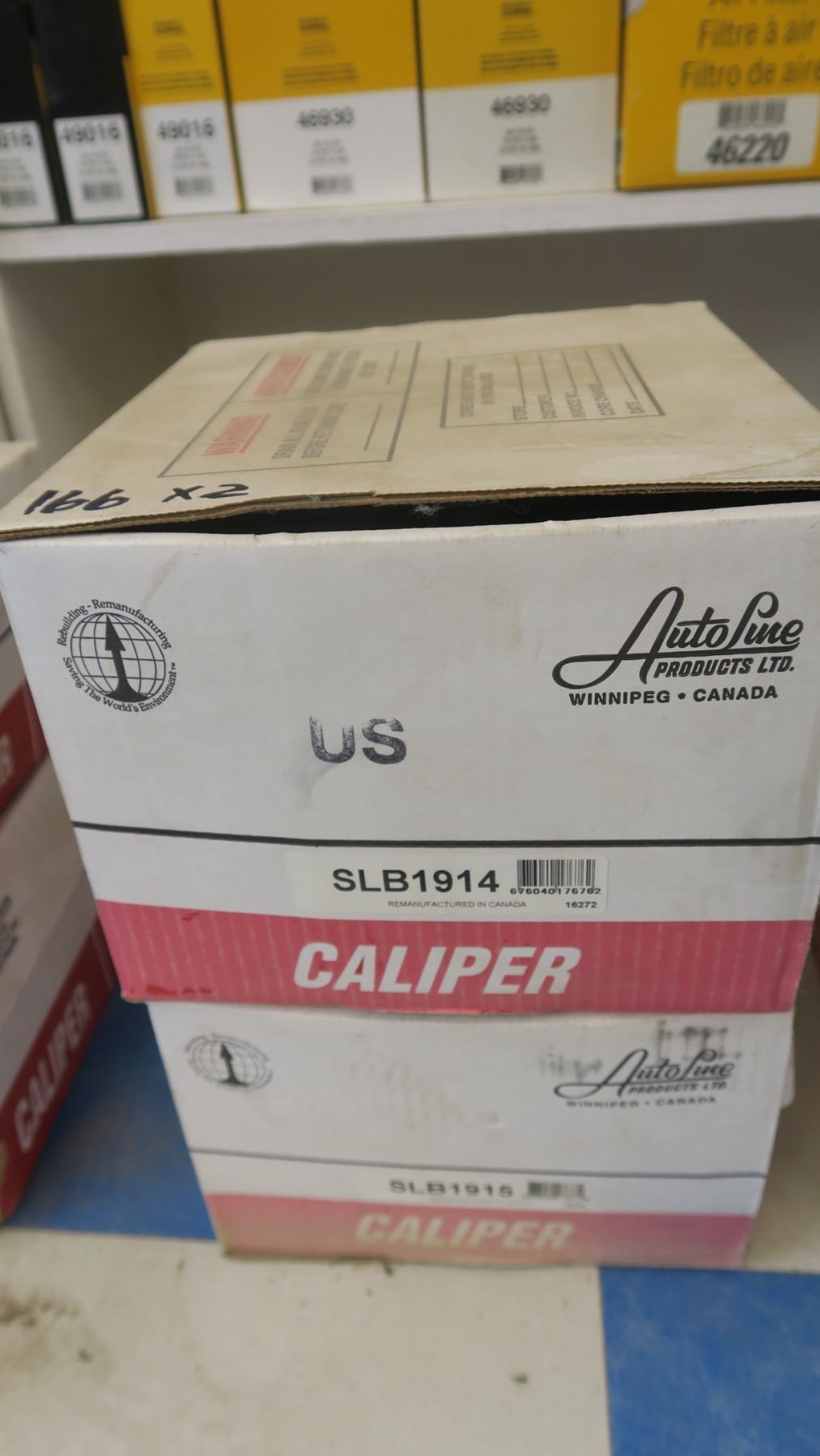 'Auto Line' brake calipers front & rear set SLB-1914 + SLB-1915