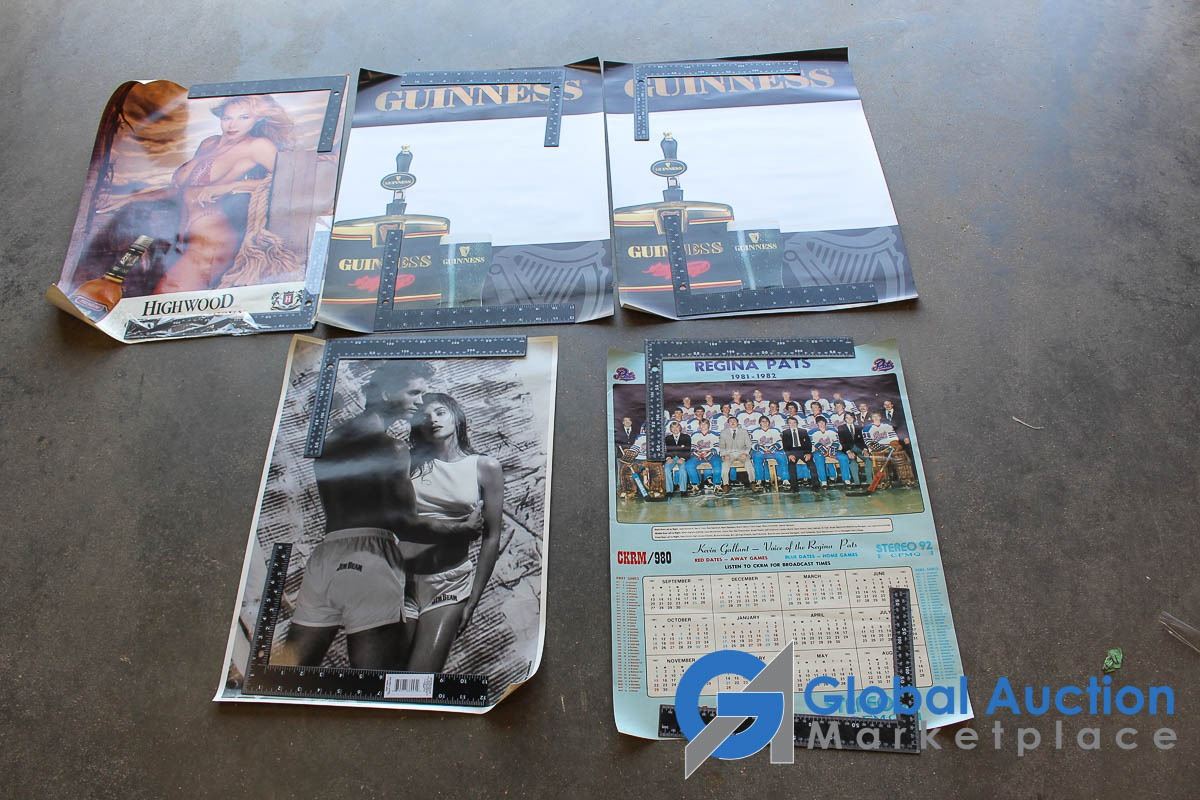 Variety of Posters - Guinness, Whiskey & Regina Pats 1981-1982 ...