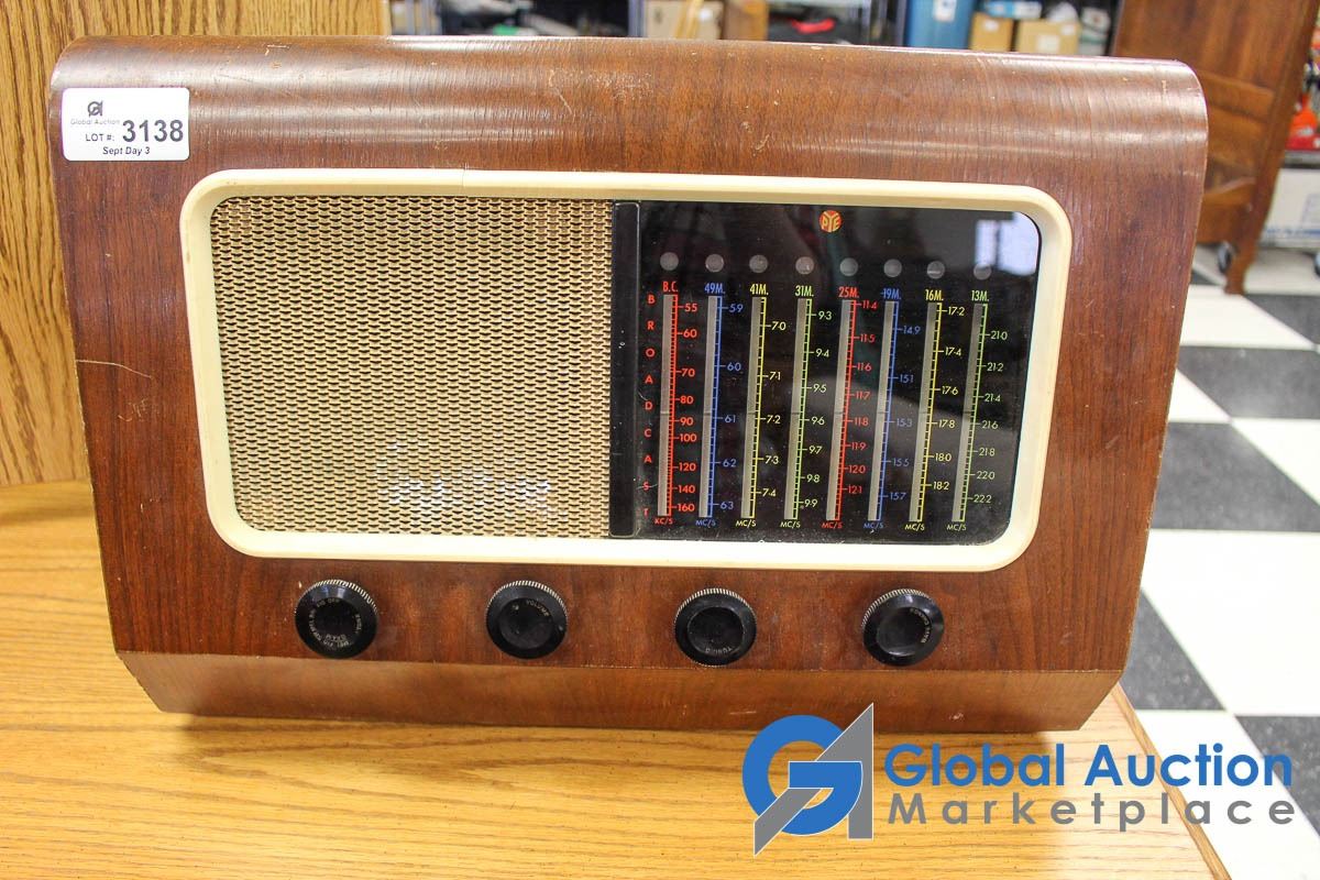 **Vintage Pye Electric Table Top Radio