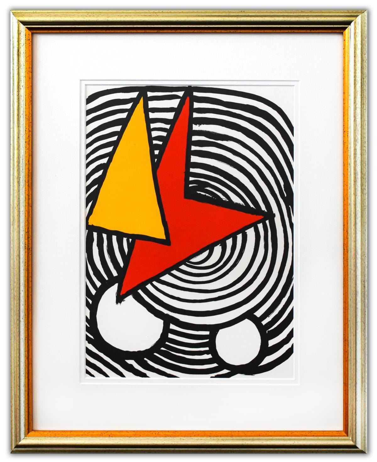 Alexander Calder- Lithograph "DLM201 - TRIANGLE ET QUADRILATERE"