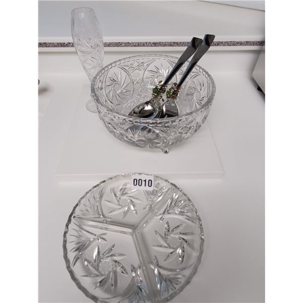 Pinwheel Crystal Bowl Set Beck Auctions Inc
