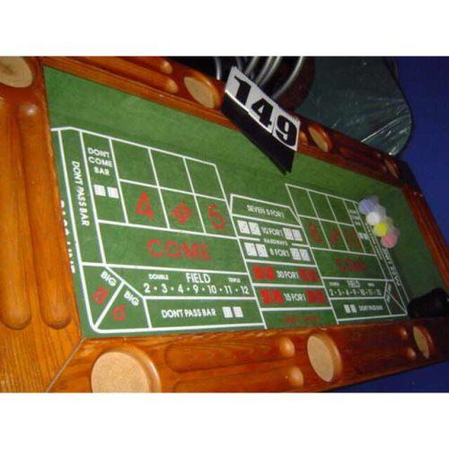 4 in 1 oak gaming table/bar by Elephant Balls Mfg. Craps, Roulette ...