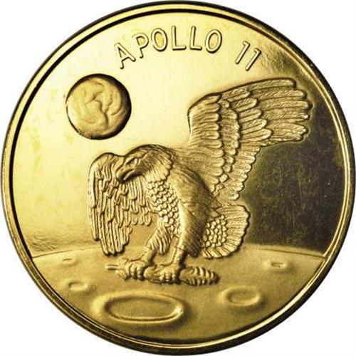 1969 Gold Apollo 11 Medal Struck at the Mexico