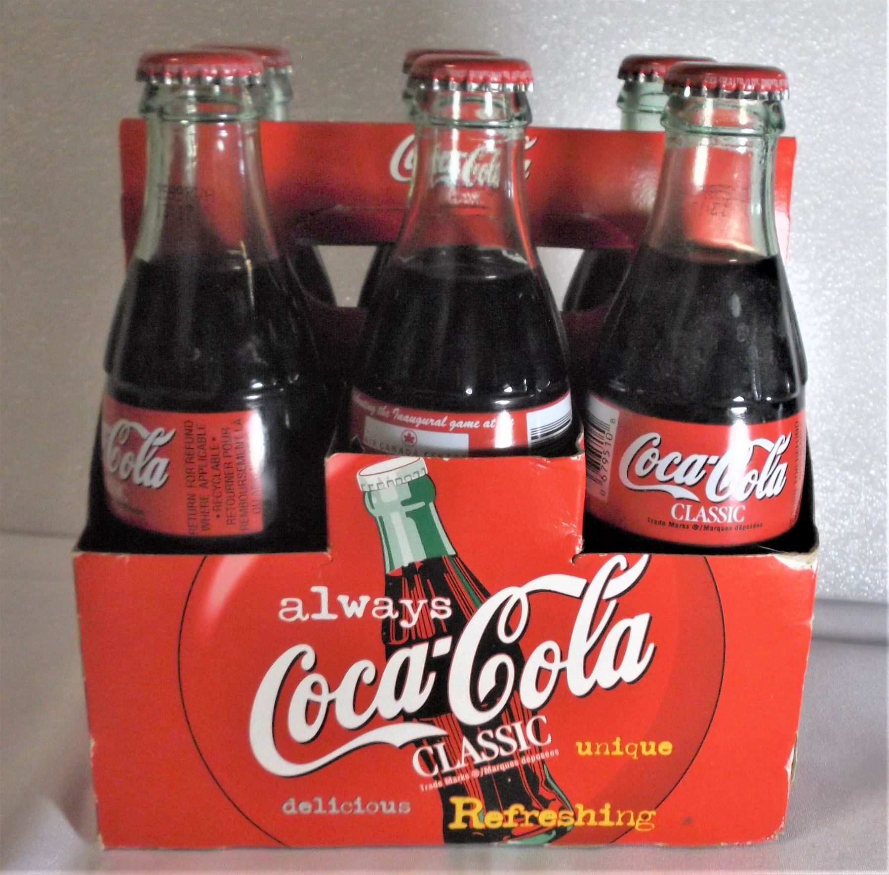 SIX Celebrating Great Moments in Hockey Coke-Cola Bottles and Case ...