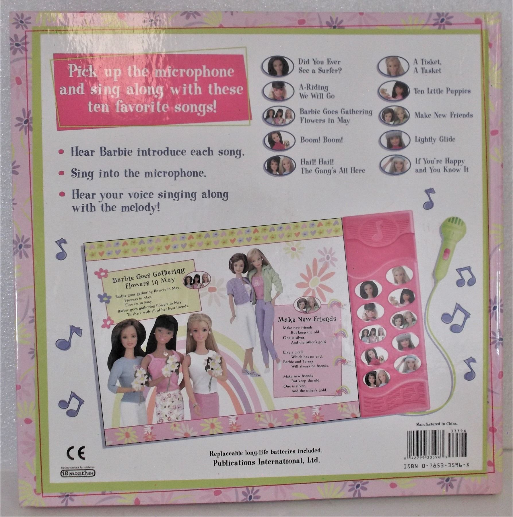 Barbie Sing-Along Songs Book