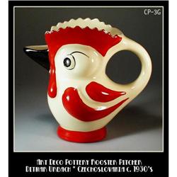 CZECH ART DECO POTTERY D. URBACH "ROOSTER" #2052847