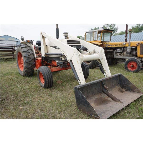 Case 1490 Tractor, Loader, 3PT Hitch, Dual Hydraulics, Diesel.